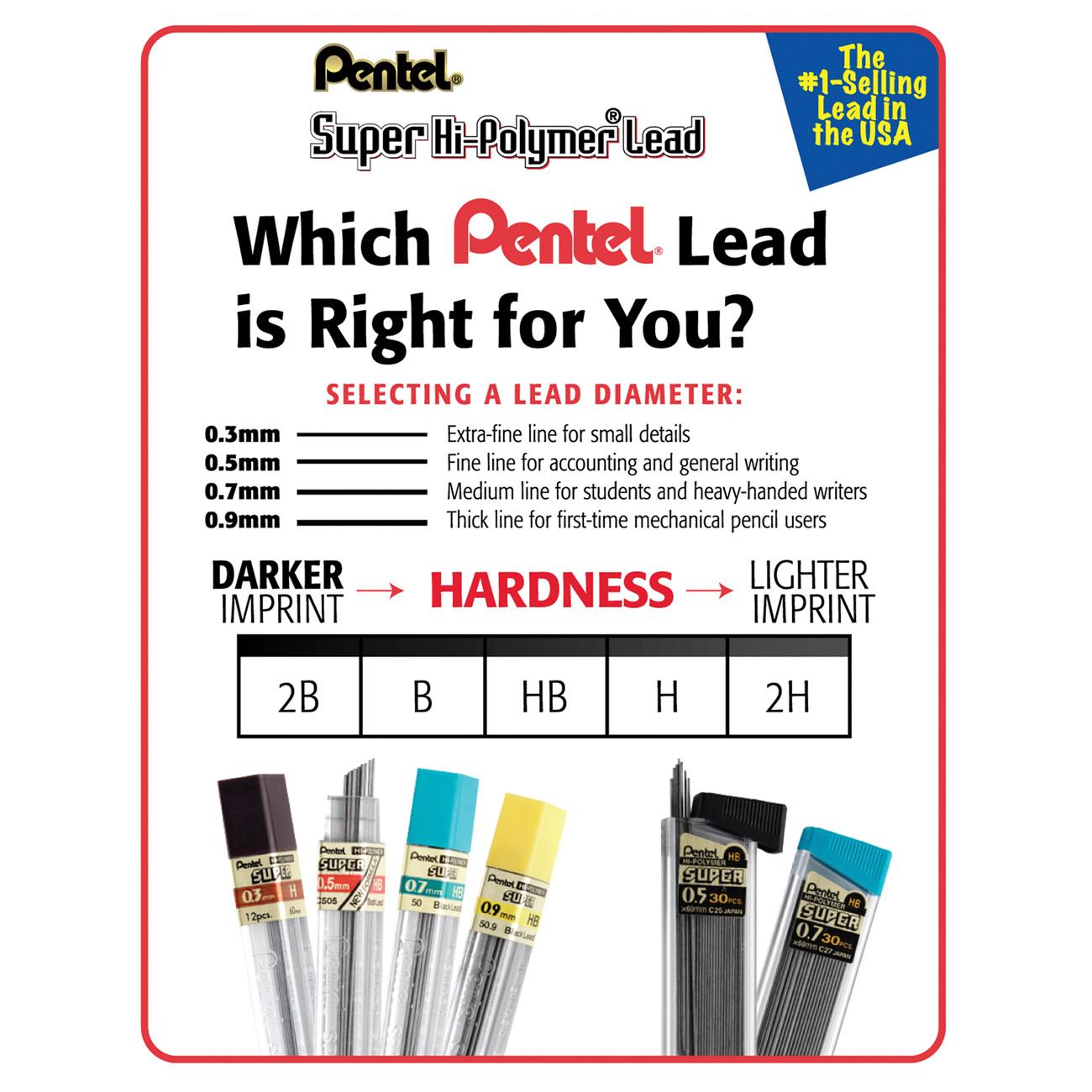 Pentel Super Hi-Polymer Lead - LD Products