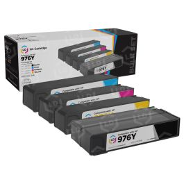 LD Remanufactured Bulk Set of 4 Ink Cartridges for HP 976Y - LD Products