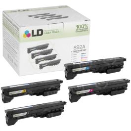 4-Pack of HP 822A Remanufactured Toner Cartridges (CMYK) - LD Products